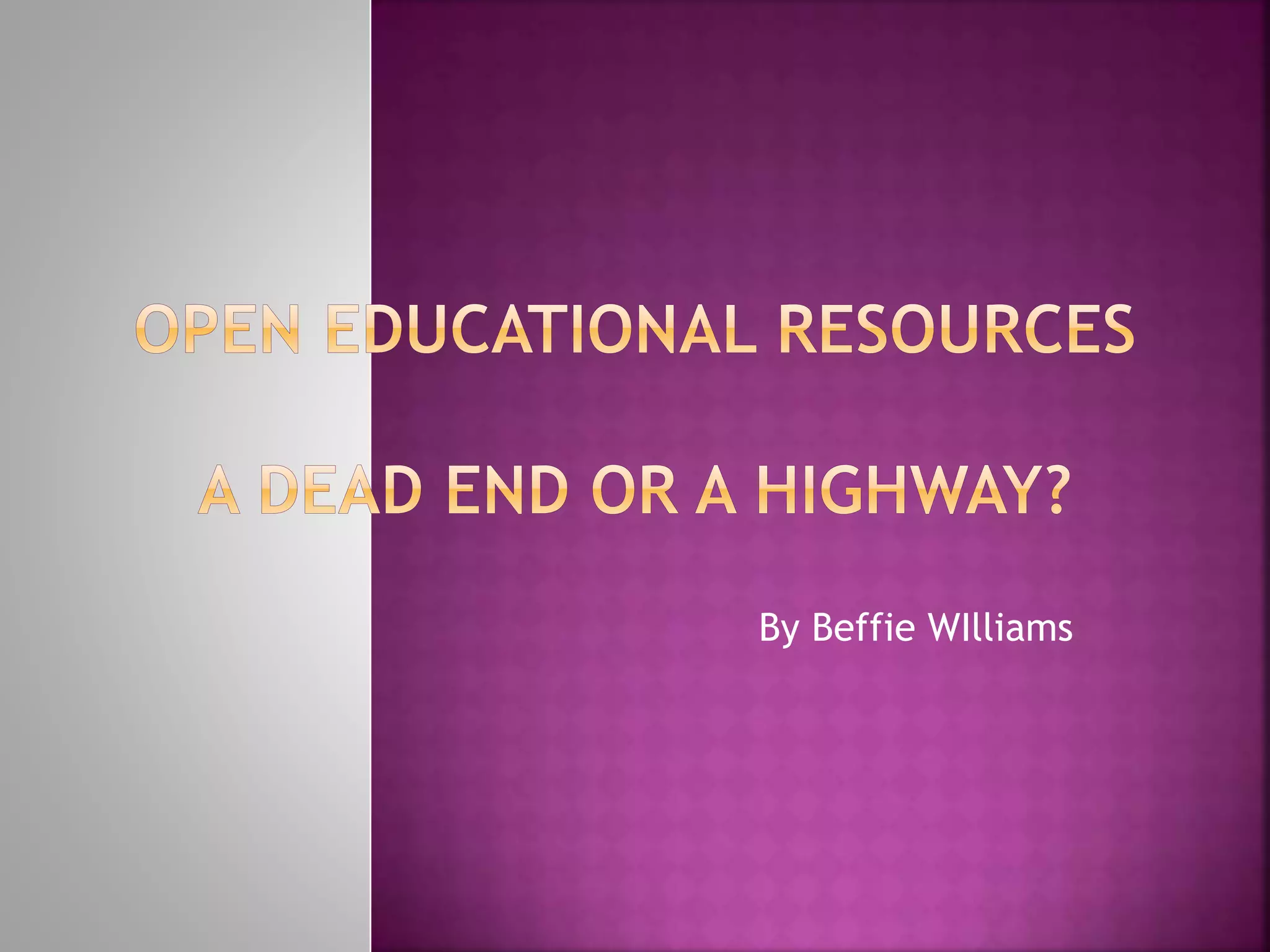 oer power point presentation | PPT