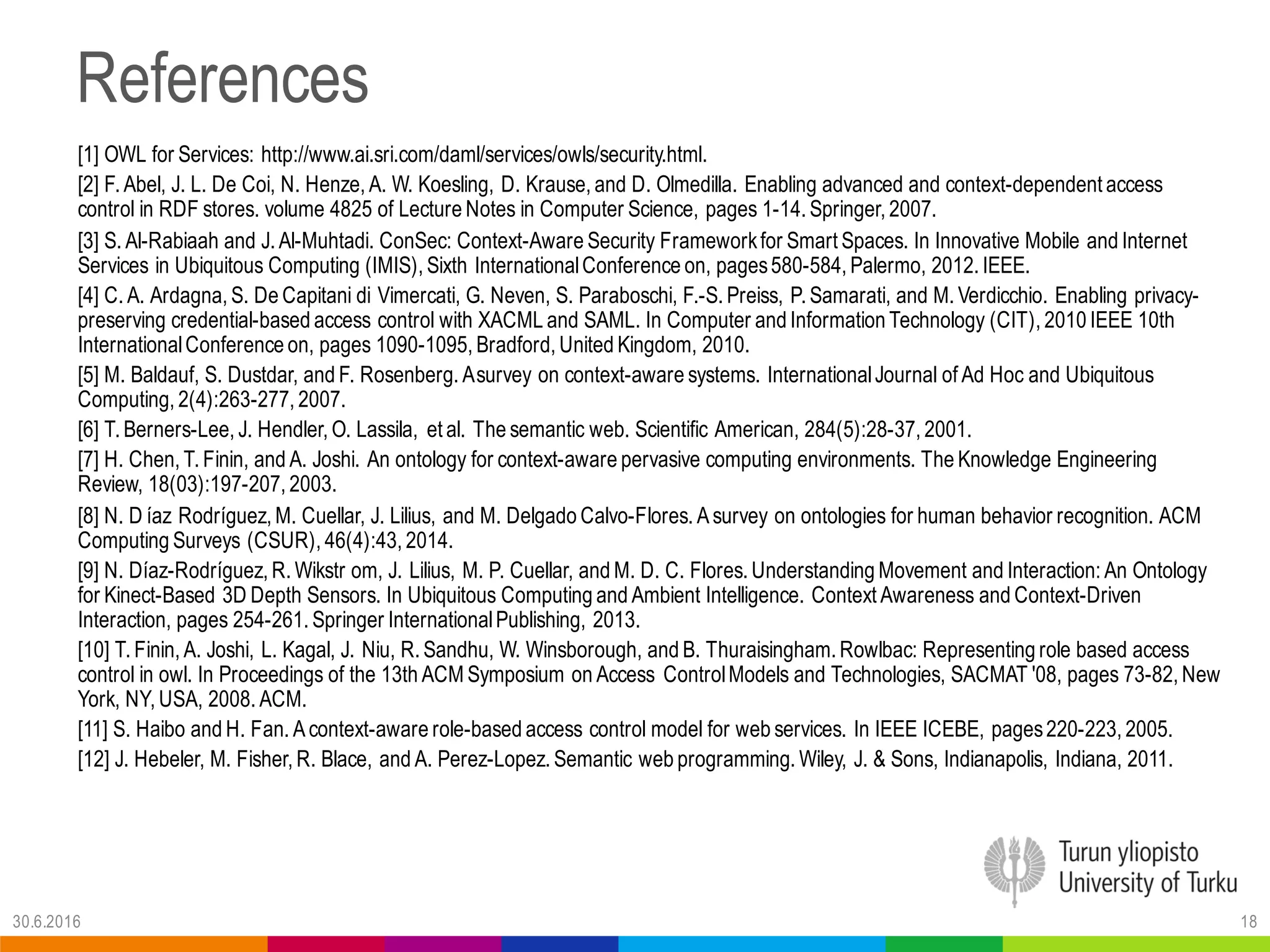 Semantic Security Framework And Context Aware Role Based Access Contr