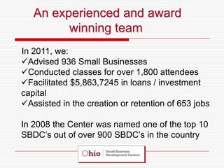 The Ohio SBDC at Columbus State | PPT
