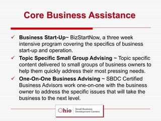 The Ohio SBDC at Columbus State | PPT