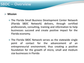 SBDC & UNF | PPT