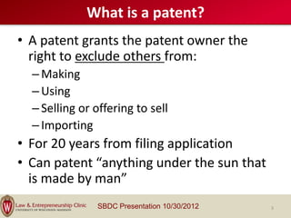 SBDC IP presentation | PPTX | Business | Business and Finance