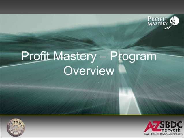 Sbdc profit mastery brown bag | PPT