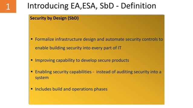Security-by-Design in Enterprise Architecture | PDF