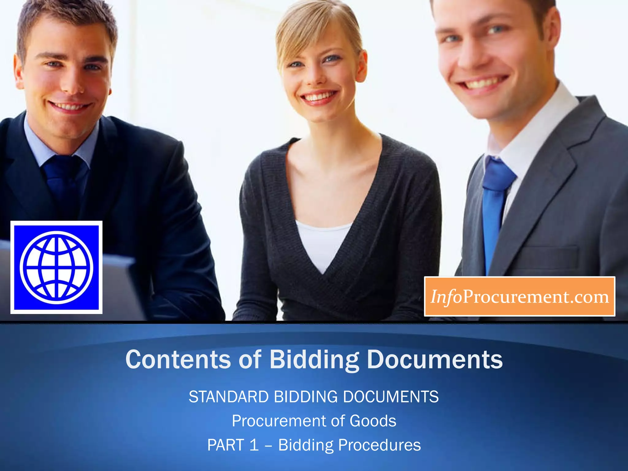 Sbd procurement of goods 2 bid documents | PPT