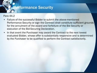 Sbd procurement of goods 6 award of contract | PPT