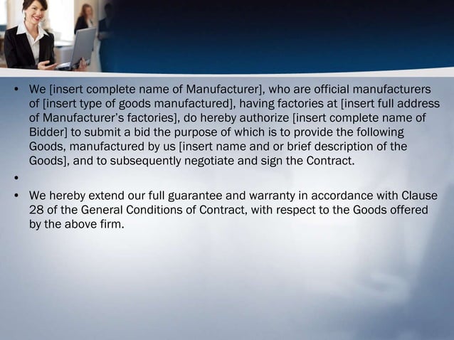 Sbd procurement of goods section iv bidding forms | PPT