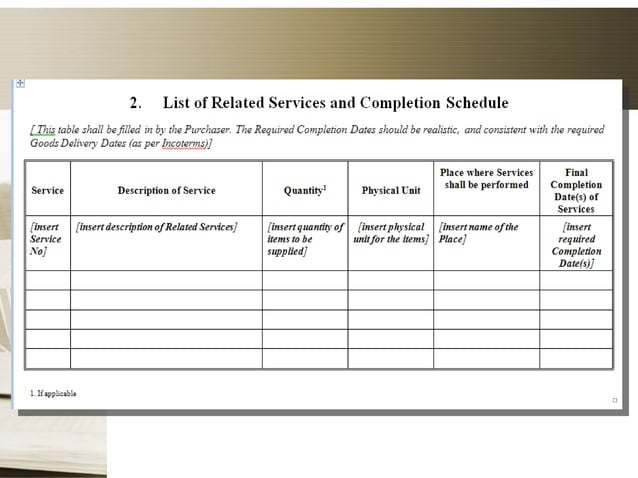Sbd procurement of goods section vi schedule of requirements | PPT ...