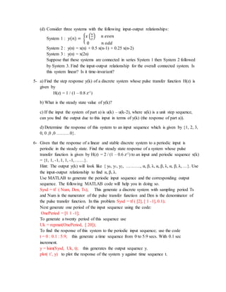 Control assignment#1 | PDF