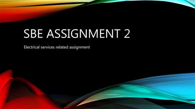 Sbe assignment 2 | PPTX