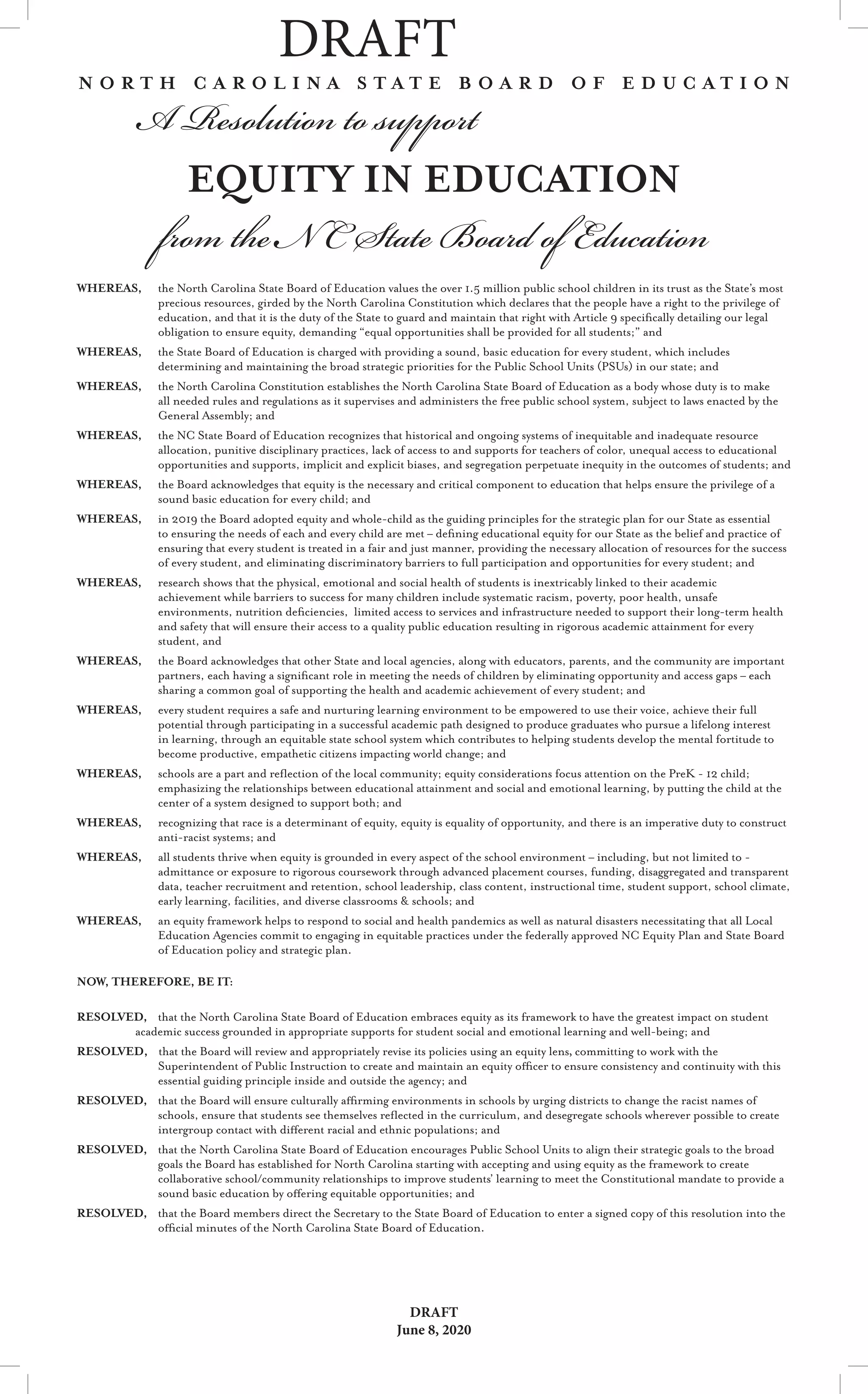 Equity Resolution | PDF