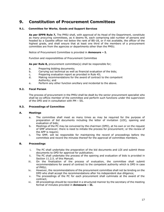 SBEP Procurement Manual | PDF