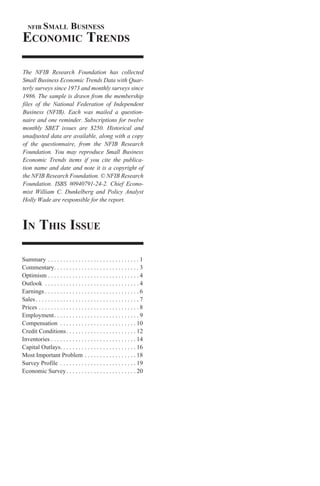 NFIB: Small Business | PDF