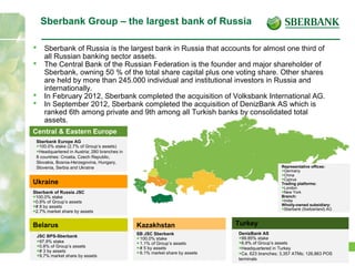 Sberbank Europe Company Presentation (January 2014) | PPT