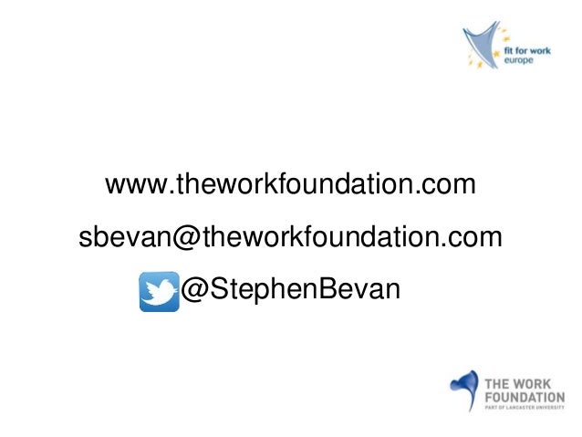 Is your boss bad your your mental health? Prof Stephen Bevan