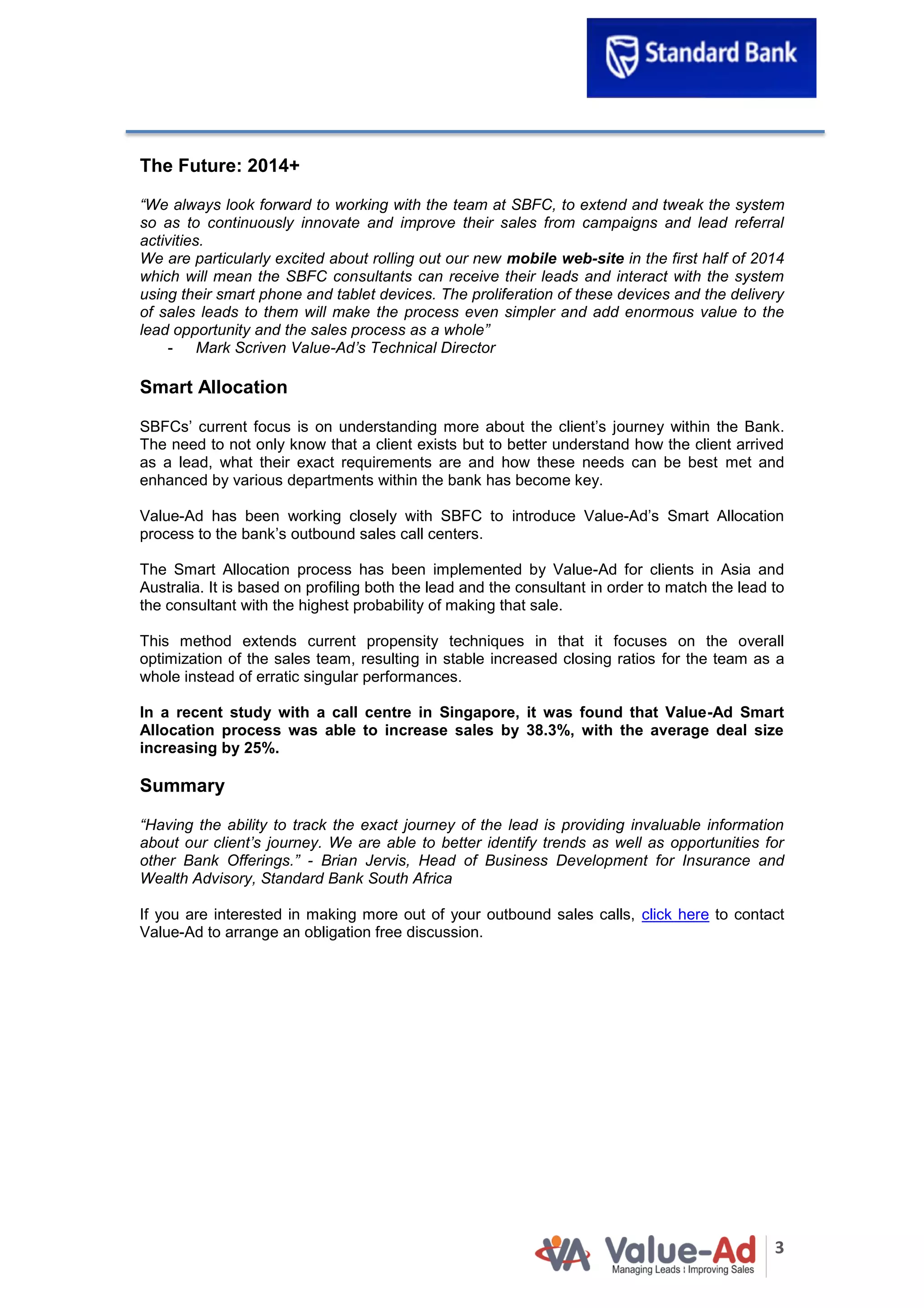 Standard Bank Case Study | PDF