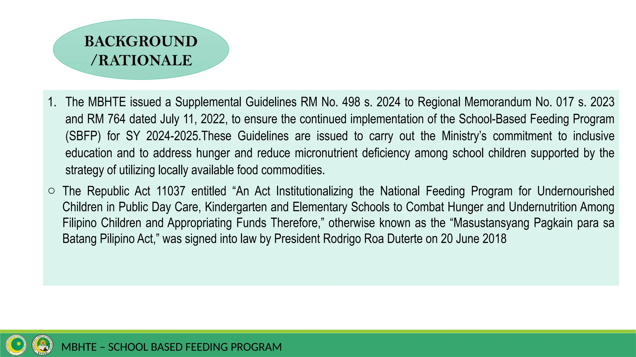 SBFP-2024-PRESENTATION. -edited-2.pptx | Nutrition | Healthy Living