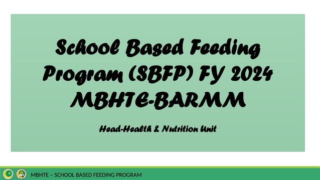 SBFP-2024-PRESENTATION. -edited-2.pptx | Nutrition | Healthy Living