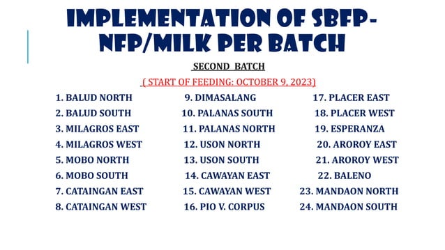SBFP-FORMS_ NFP _ MILK FORMS FOR TEACHERS.pptx | Nutrition | Healthy Living