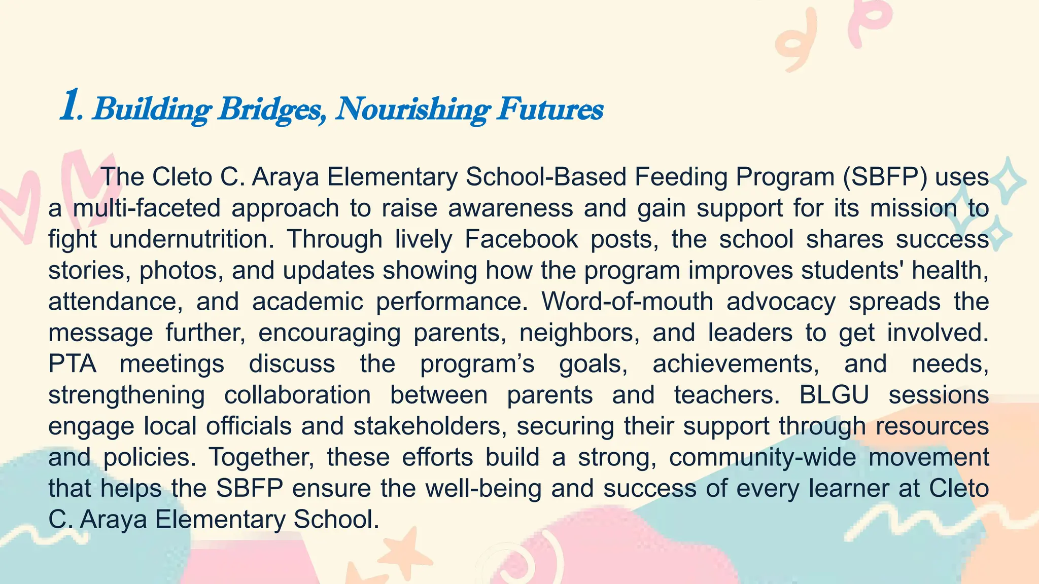 SBFP Best Practices Slides for evaluation | PPTX