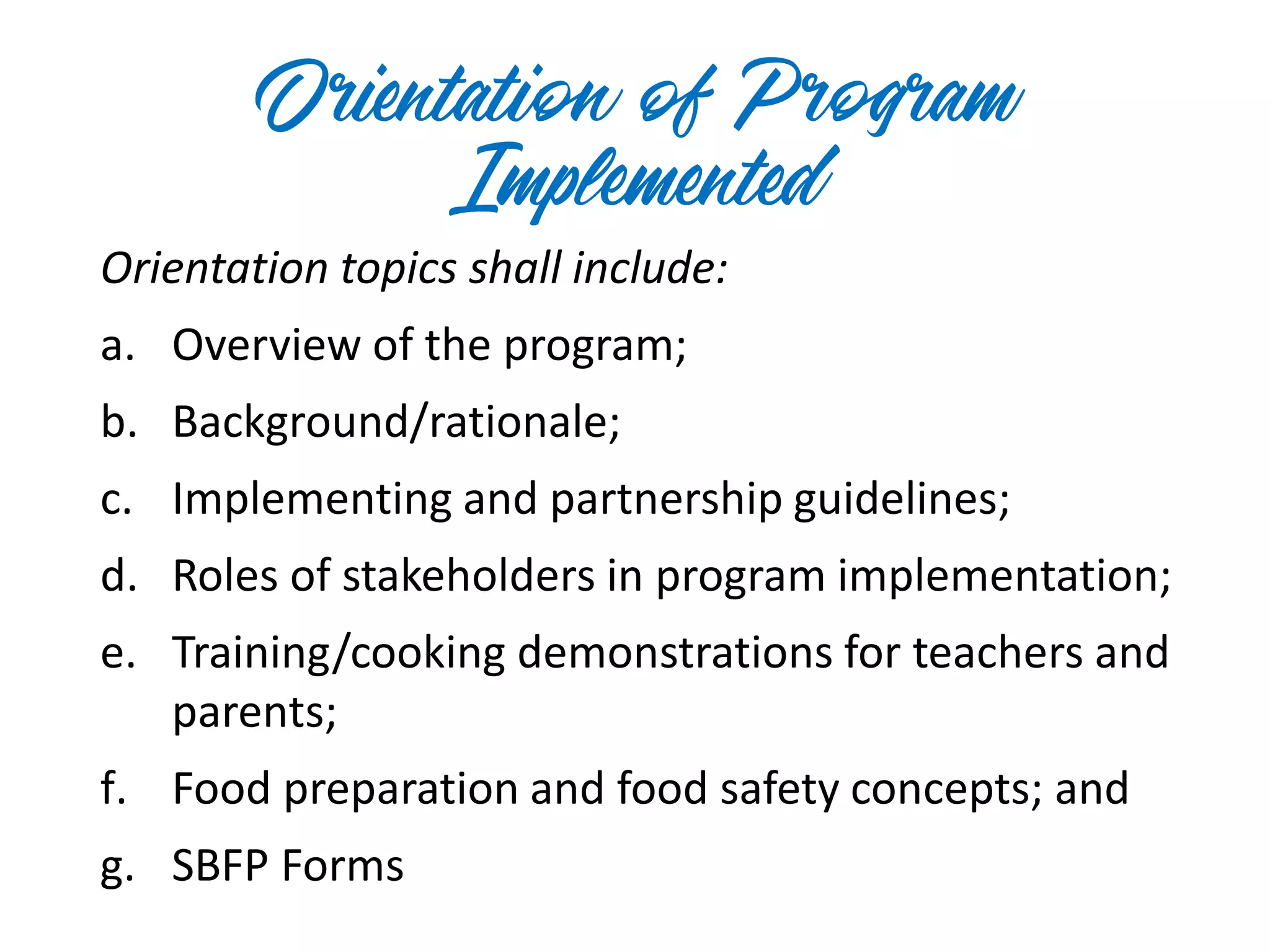 SBFP Orientation 2018 | PDF | Business Accounting & Finance | Business