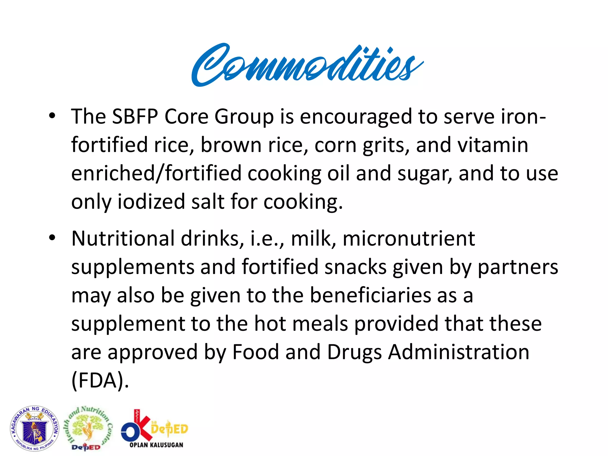 SBFP Orientation 2018 | PDF