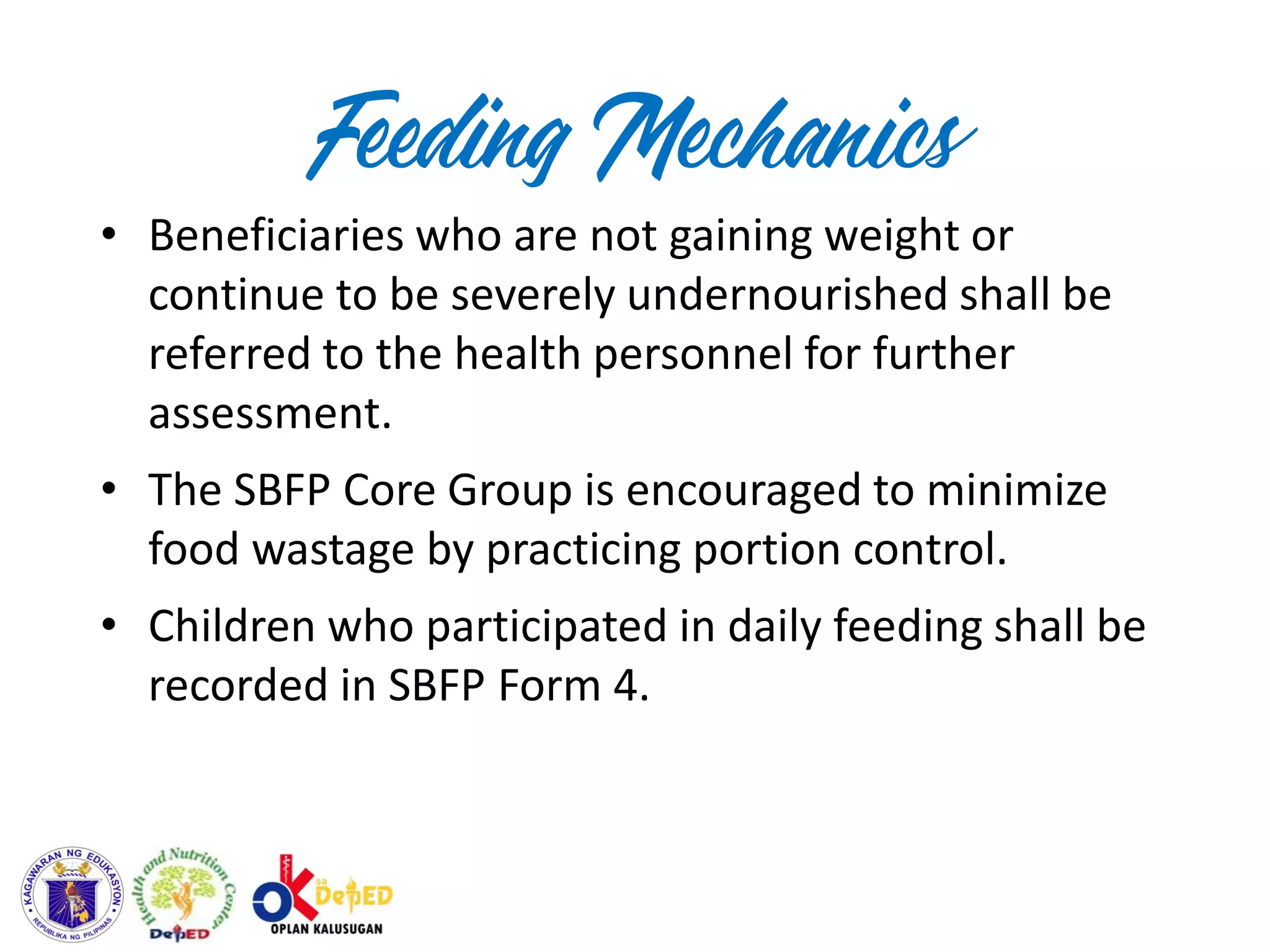 SBFP Orientation 2018 | PDF