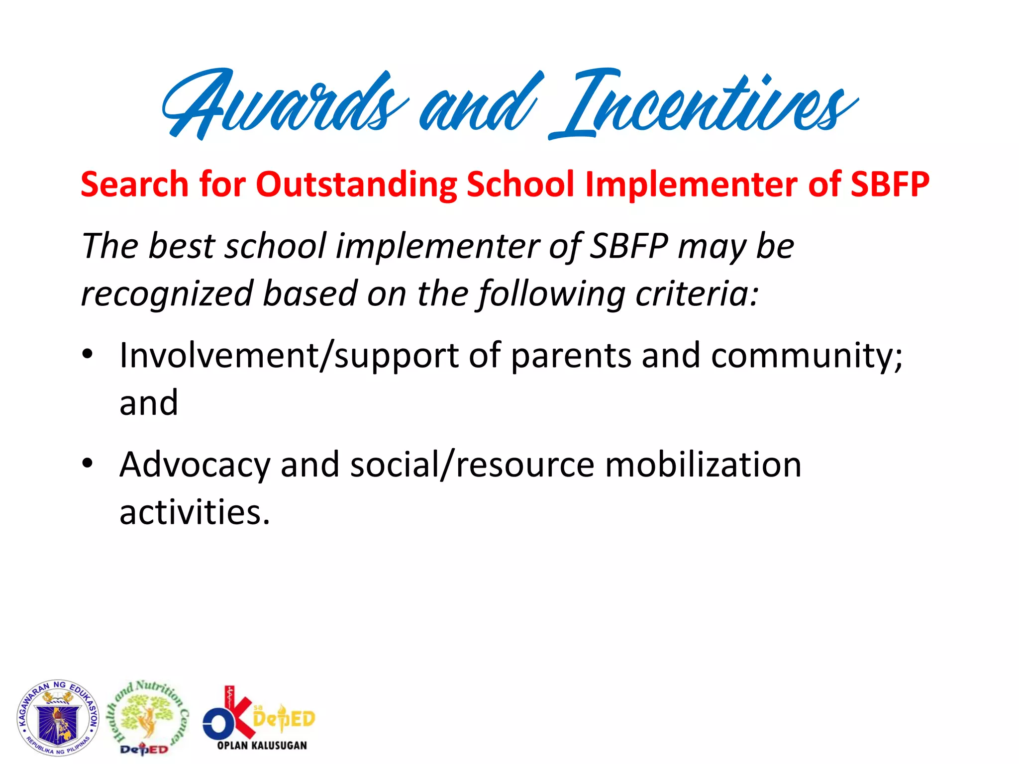 SBFP Orientation 2018 | PDF