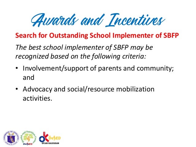 SBFP Orientation 2018