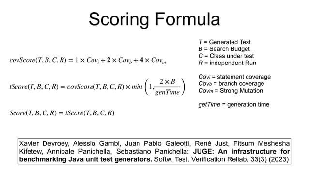 SBFT Tool Competition 2024 -- Python Test Case Generation Track | PPT