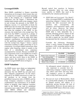 ESOPs in Business Succession Planning | PDF