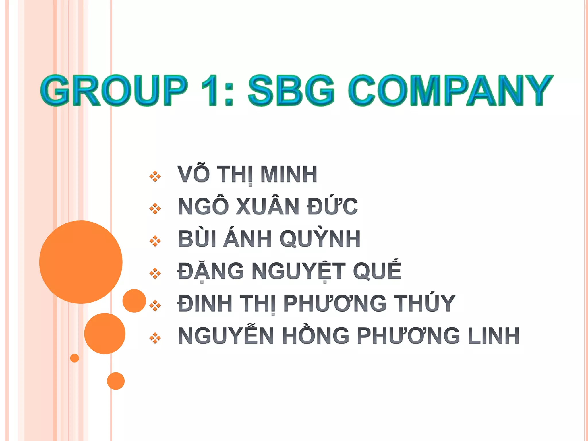 Sbg company | PPT