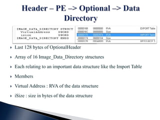 Reversing malware analysis training part3 windows pefile formatbasics ...