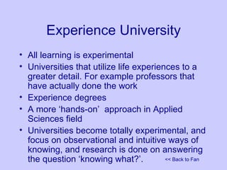 Future of Universities: an example of scenario building using the ...