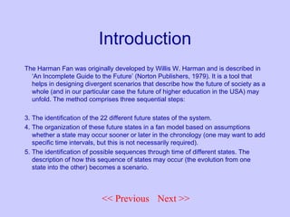 Future of Universities: an example of scenario building using the ...