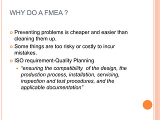 FMEA - Failure mode and effects analysis | PPT