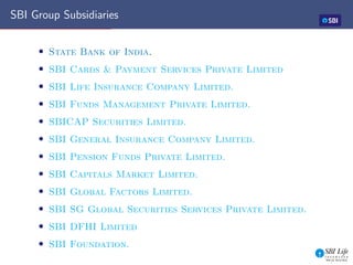 SBI Life insurance | PDF