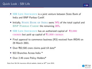 SBI Life insurance | PDF