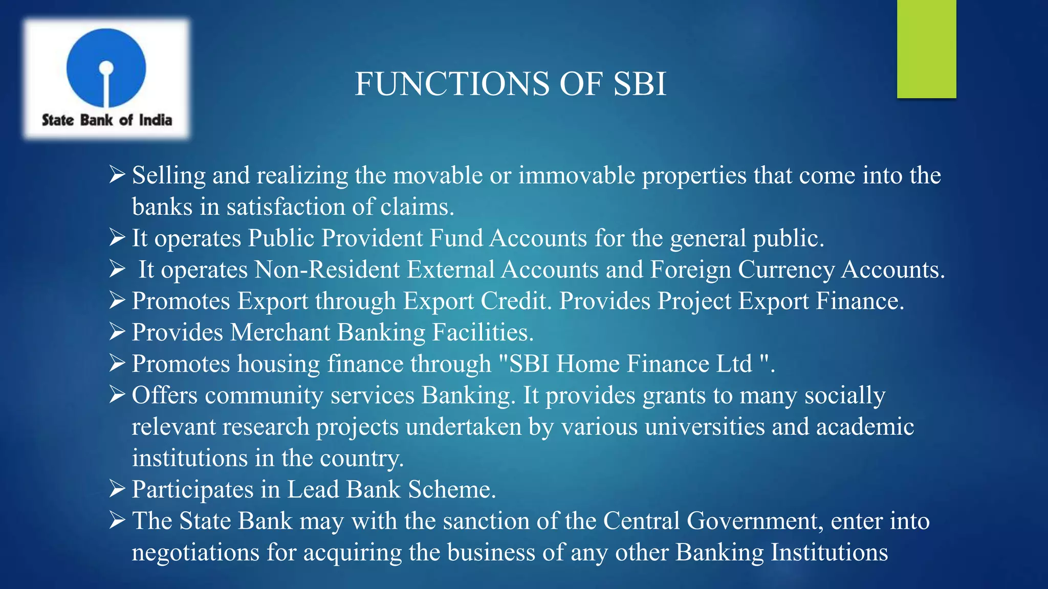 sbi.pptx | Business Banking & Finance | Business