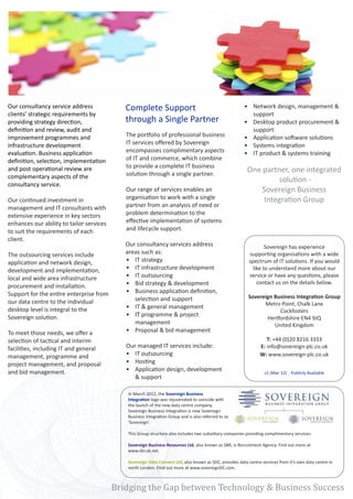 About Sovereign Business Integration Group | PDF