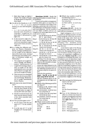 Sbi 2011 question paper | PDF