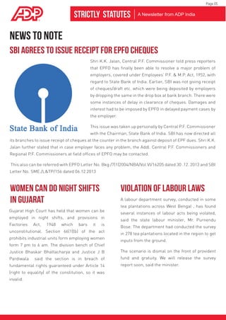 SBI Agrees to issue receipt for EPFO cheques | PDF