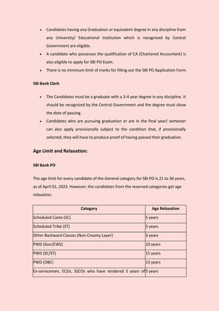 SBI Bank PO Vs Clerk Exam Which Is Best For You | PDF