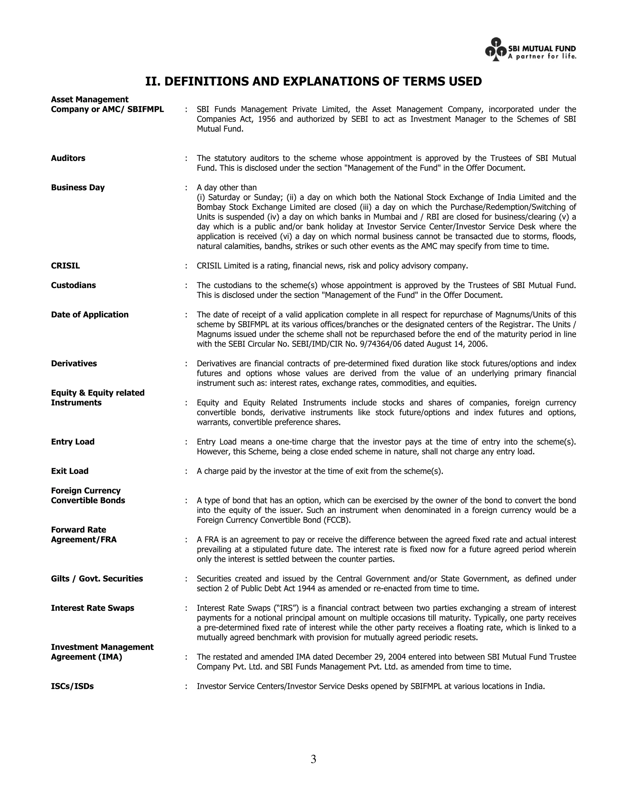 SBI Mutual fund offer document | PDF