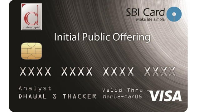 SBI cards IPO | PPT