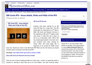 Sbi cards ipo review should you invest or avoid | PPT