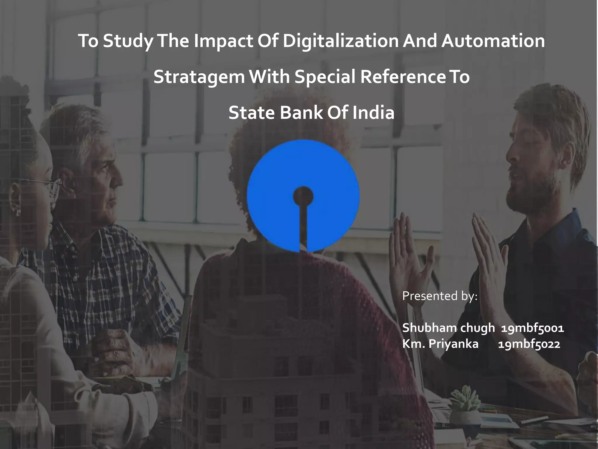 Sbi case study presentation | PPTX