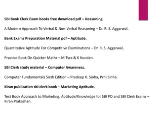 Sbi clerk exam | PPT