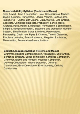 Sbi clerk syllabus and pattern 2018 | PDF