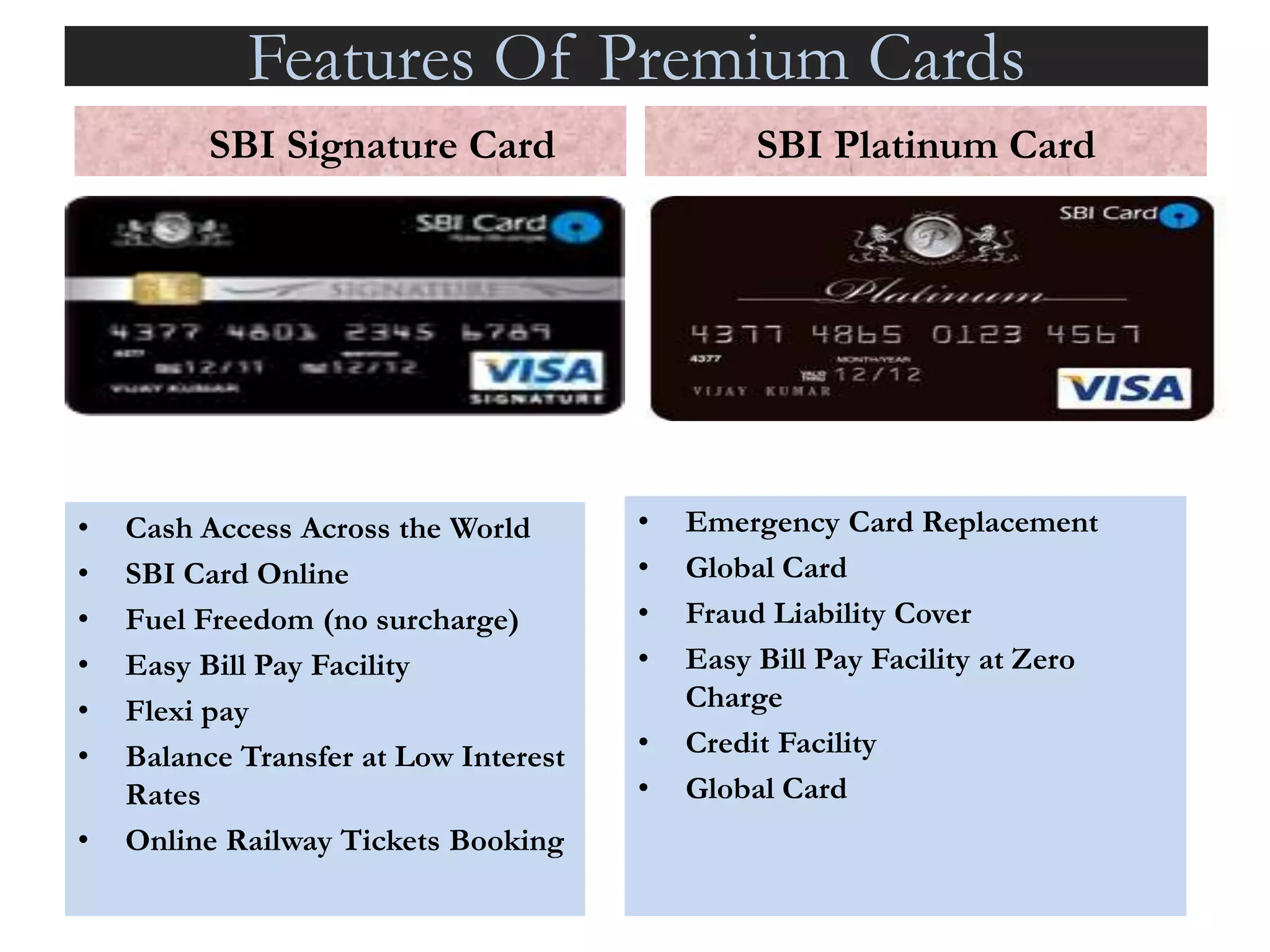 Sbi credit cards | PPTX